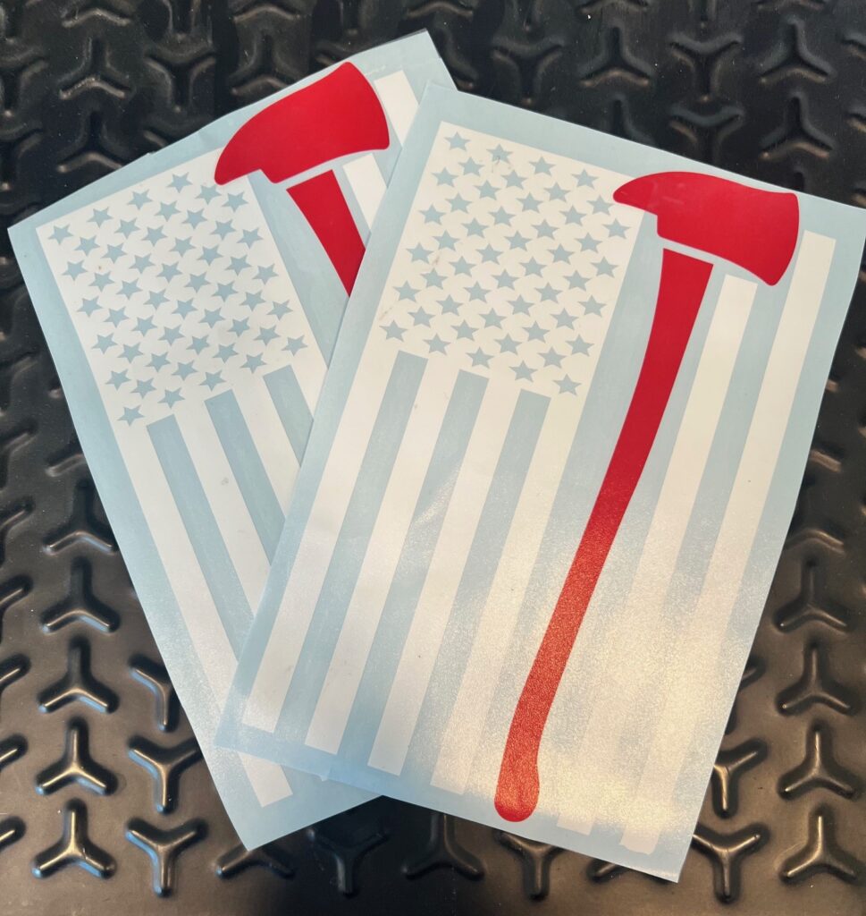 Ax Flag Car Decal • IMS Alliance